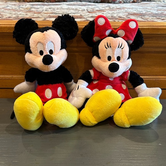 Disney | Toys | Disney Mickey Minnie Mouse Stuffed Animals | Poshmark